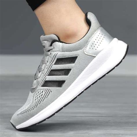 خرید و قیمت کتونی آدیداس طوسی سفید فالکون