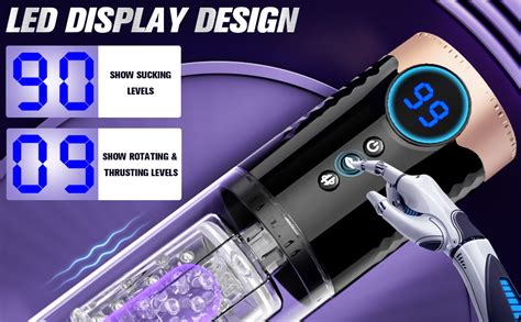 Amazon.com: Automatic Sucking Male Masturbator Male Sex Toys - 3 in 1 with 9 Suction, Thrusting ...