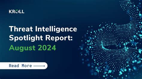 Kroll Cyber Risk On Linkedin In This Months Threat Intelligence