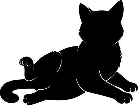 Black Cat Silhouette On White Background 79910972 Vector Art At Vecteezy
