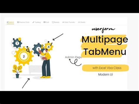 Multipage TabMenu With Excel Vba YouTube