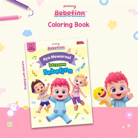 Jual Pinkfong Bebefinn Coloring Book Buku Mewarnai Bebefinn Shopee