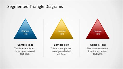 Segmented Triangle Diagrams For PowerPoint SlideModel