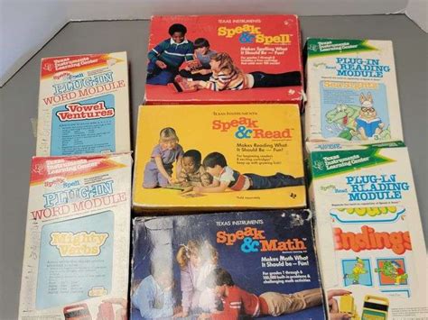 Texas Instruments Speak And Spell Speak And Math Speak And Read Devices Prime Time Auctions Inc