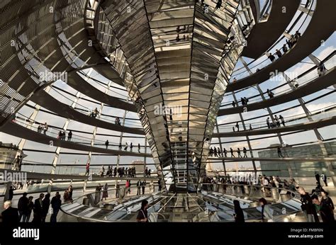 Germany Berlin Reichstag Building The Dome Norman Foster Architect