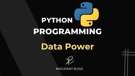 The Power Of Python For Data Analysis Science And Technology