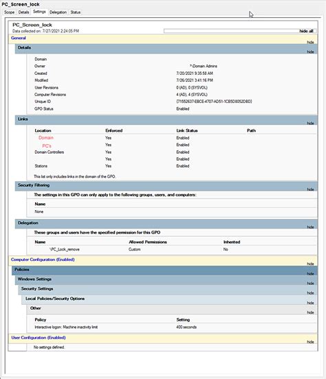 Gpo Interactive Logon Machine Inactivity Limit Windows