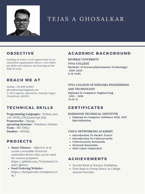 Tejas Resume Pdf