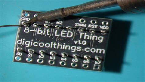 8 Bit Led Thing Kitset Assembly Guide And Tips Digicool Things