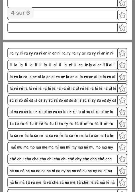 Tableau De Syllabes Pdf Artofit