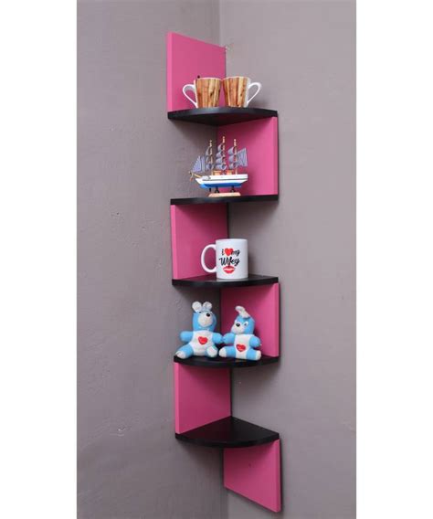 Multicolor Zig Zag Wall Mount Rack Shelf Wood World 3275937