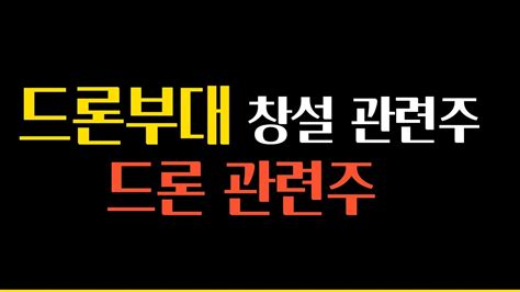 드론부대 창설 관련주 디티앤씨휴니드제이씨현시스템퍼스텍코콤네온테크기산텔레콤켄코아에어로스페이스파이버프로한빛소프트하이즈항공베셀한화에어로스페이스 한화시스템