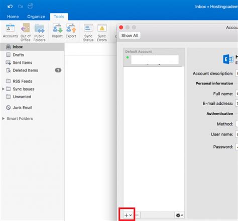 How To Configure Mac Outlook On Hosted Exchange