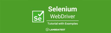 Guide To Selenium Webdriver Getting Started With Test Automation
