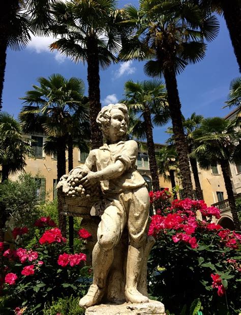 Statue Garden Flowers Pink - Free photo on Pixabay - Pixabay