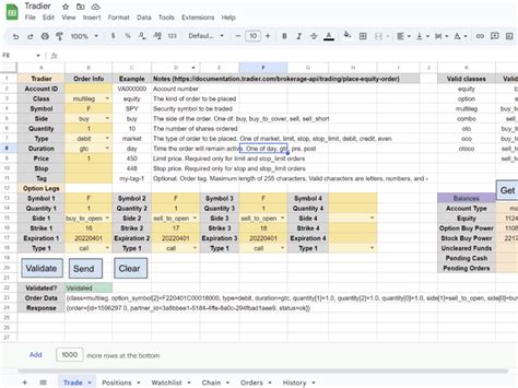 A Spreadsheet That Connects To Your Stock Brokerage Upwork