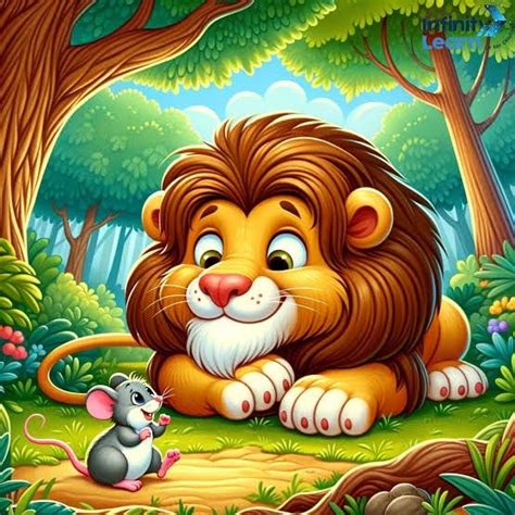 Cartoon Lion Running In Jungle Lion And Mouse Images Cartoon Lion