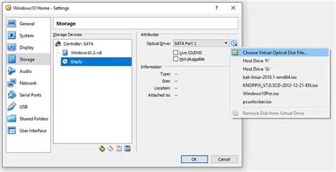 Booting A VM From An ISO File In Oracle VirtualBox