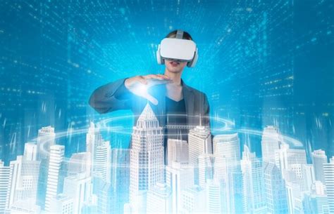 premium photo skilled architect wearing vr headset and designing