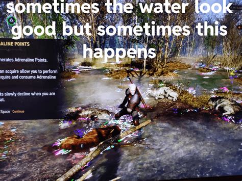 weird graphical artifacts in water on pc with 6600xt r thewitcher3
