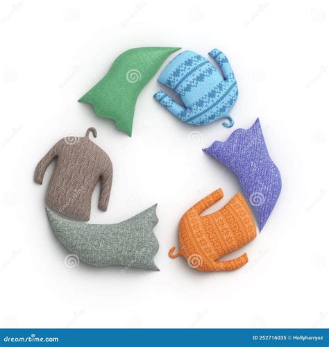 Recycle Textiles Recycle Symbol Recycled Fabric Texture Stock Illustration