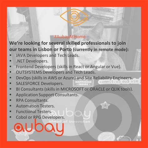 Aubayportugal Aubay Wearehiring Portugal Java Javadevelopers Netcore Frontenddevelopers