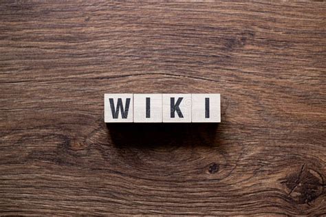 Wiki Word Concept On Building Blocks Text Stock Image Image Of