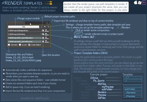 Render Templates Aescripts Com