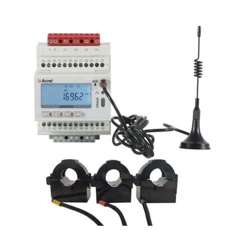 Adw300 Wireless 3 Phase Energy Meter Wifi Mqtt With 3 Pcs Cts 3 Phase Energy Meter And 3 Phase