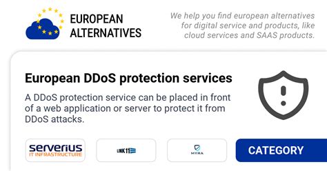European Ddos Protection Services European Alternatives