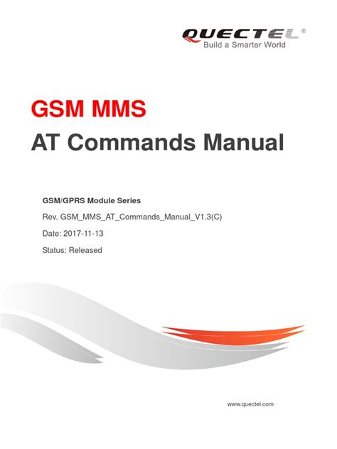 Quectel Gsm Mms At Commands Manual V13 Pdf General Packet Radio
