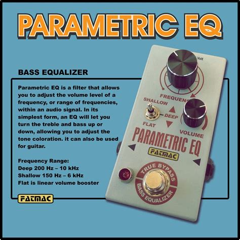 Fatmac Parametric Eq Based On Yamaha Ne 1 Bass Equalizer Guitar