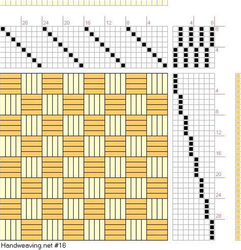 Beautiful Basket Weave Weaving Pattern