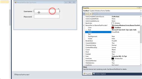 การทำข้อความอธิบายลงในช่อง Textbox Control ด้วย Syncfusion Vb2010 Youtube