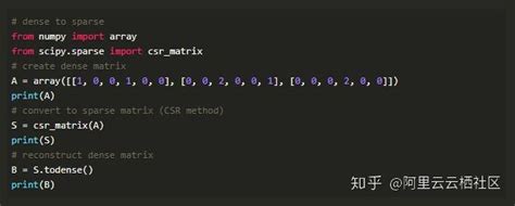 机器学习稀疏矩阵简介附python代码 知乎 机器学习稀疏矩阵简介附python代码 知乎