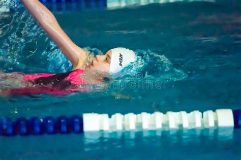 Girl Backstroke Editorial Photography Image Of Pool 47153927