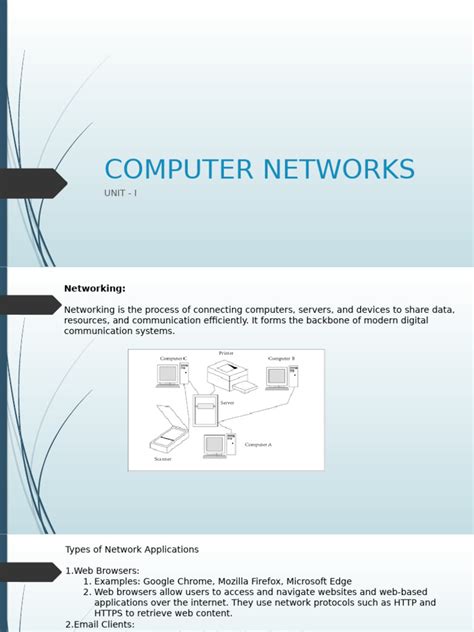 computer networks unit i pdf osi model computer network