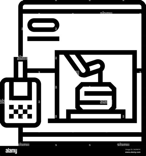 3d Printing Machine Industry Line Icon Vector Illustration Stock Vector Image And Art Alamy
