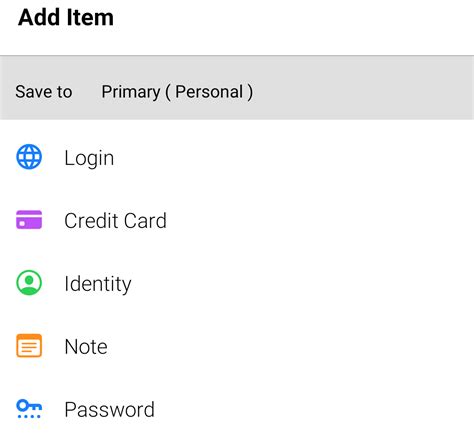 Adding Items In Enpass