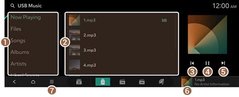 Change The Media Mode Search For The Desired Music And Play It