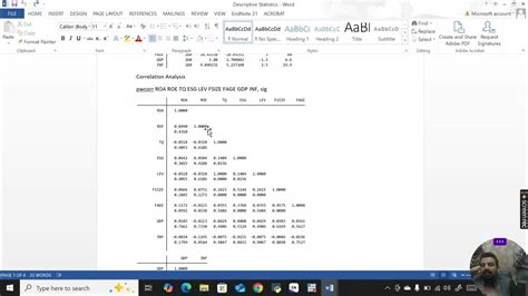 How To Interpret The Results Of Correlation Matrix Youtube