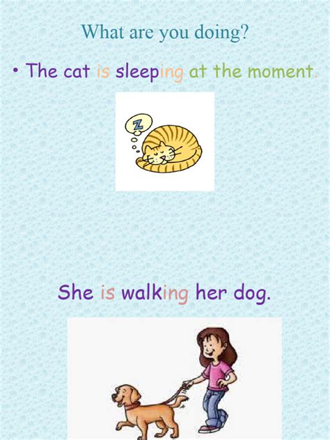 Present Continuous Explanation Pdf