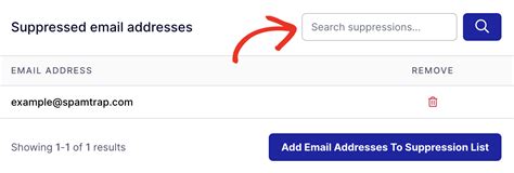 Managing Your Suppression List