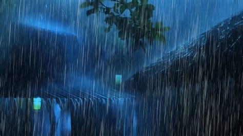 즉각적인 수면을 위한 4k 폭풍우 치는 밤 폭우와 매우 강렬한 천둥 소리 Youtube