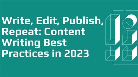 Write Edit Publish Repeat Mastering Content Writing