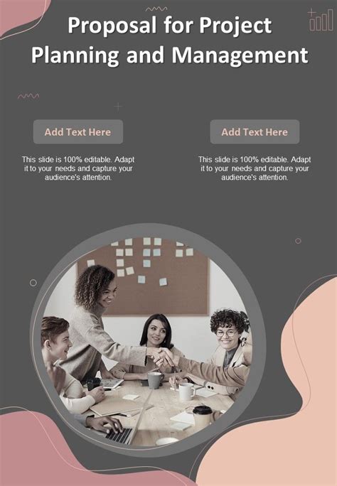 Proposal For Project Planning And Management One Pager Sample Example Document Ppt Sample