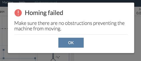 Resolved Carvey Homing Failed Error Message Potentially Frozen Below F Carvey