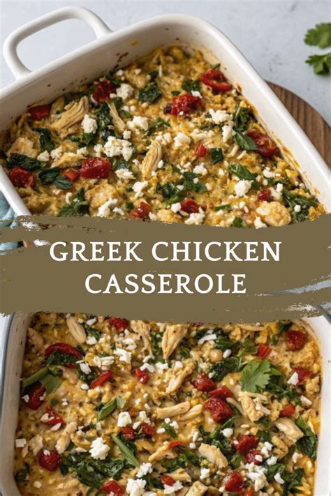 Greek Chicken Casserole The Food Journal