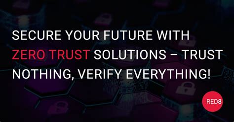 🔐 Embrace The Future Of Cybersecurity With Our Zero Trust Solutions Red8