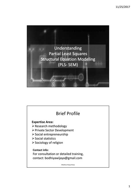 a short introduction to partial least squares structural equation